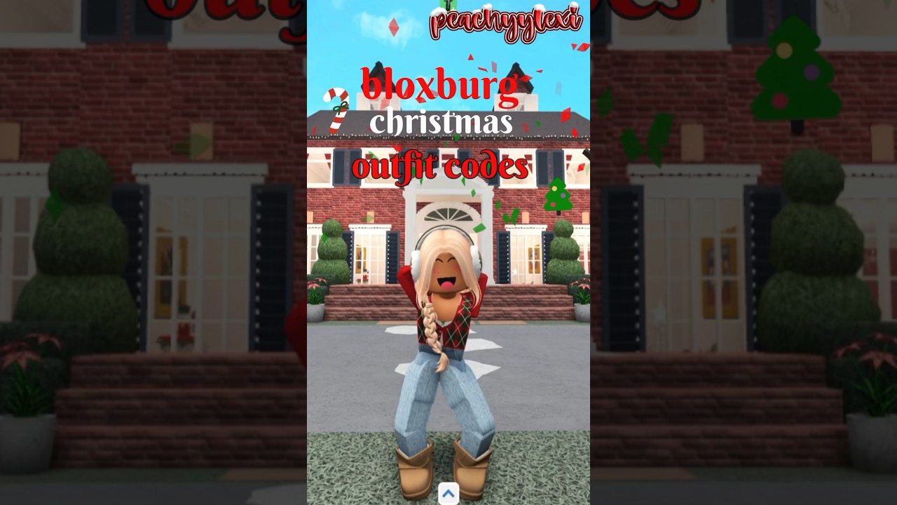 Bloxburg CHRISTMAS outfit codes!🎄🧣☃️ #roblox #bloxburg #outfitcodes #shorts