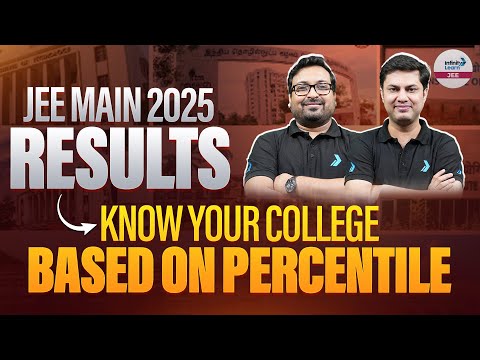 JEE Main 2025 Results | Know Your College Based on Percentile | JEE Mains Marks 🆚 %tile 🆚 Colleges