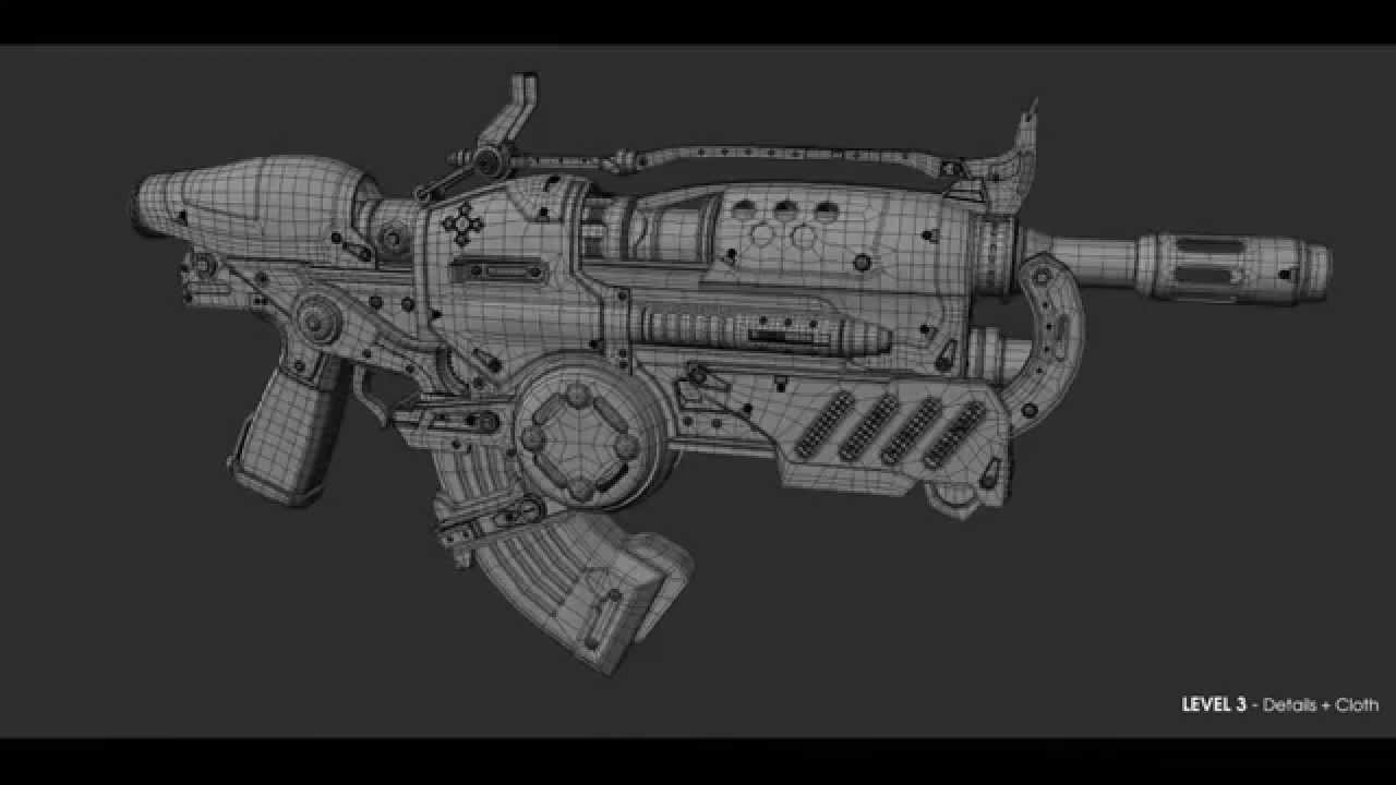 Weapon Modeling Time-lapse