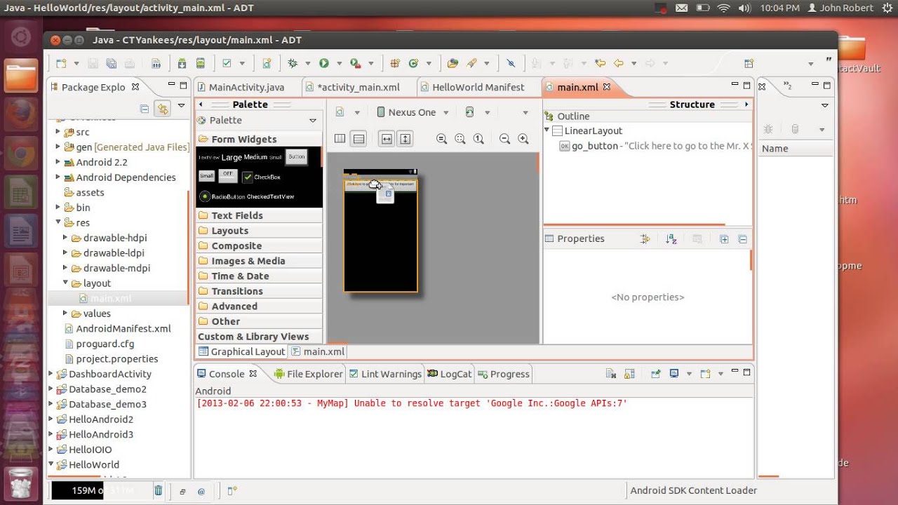 How to use Layouts (Linear vs. Relative) and EditText