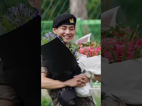 BTS members military discharge moment's๐โจ๐ #rm #jin #jhope #jimin #v #jk #btsarmy