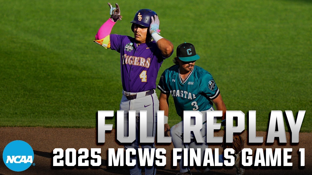 LSU vs Coastal Carolina: 2025 Men's College World Series Finals Game 1 | FULL REPLAY