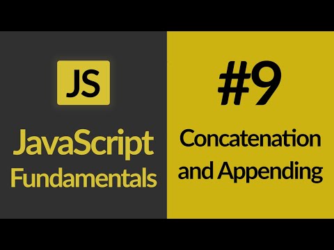 Learn Concatenation Appending | JavaScript For Beginners | JavaScript Tutorials | Learn ...