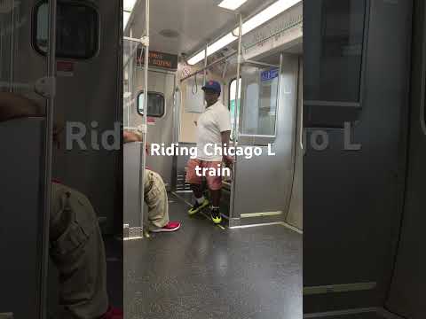 CTA Chicago L train ride