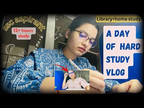 SSC Study Vlog 📚| A Day in the Life of an Aspirant | Library +Home study 🔥