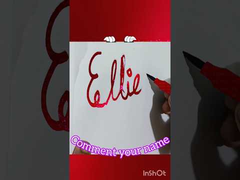 Ellie name #shortsfeed #nameartsworld #calligraphy