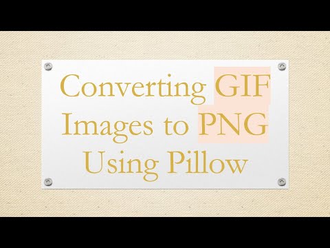 Converting GIF Images to PNG Using Pillow