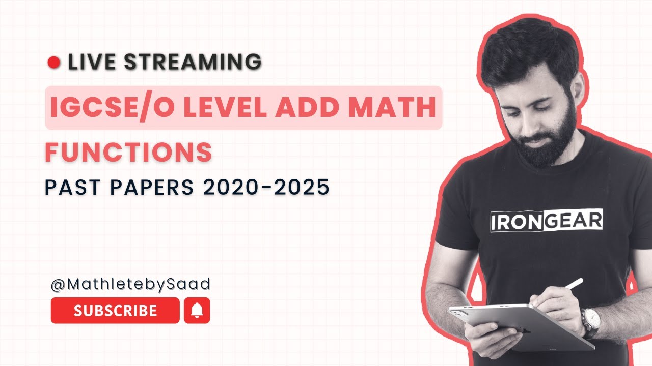 IGCSE/O Level Add Maths - Functions (Past Papers 2020-2025)