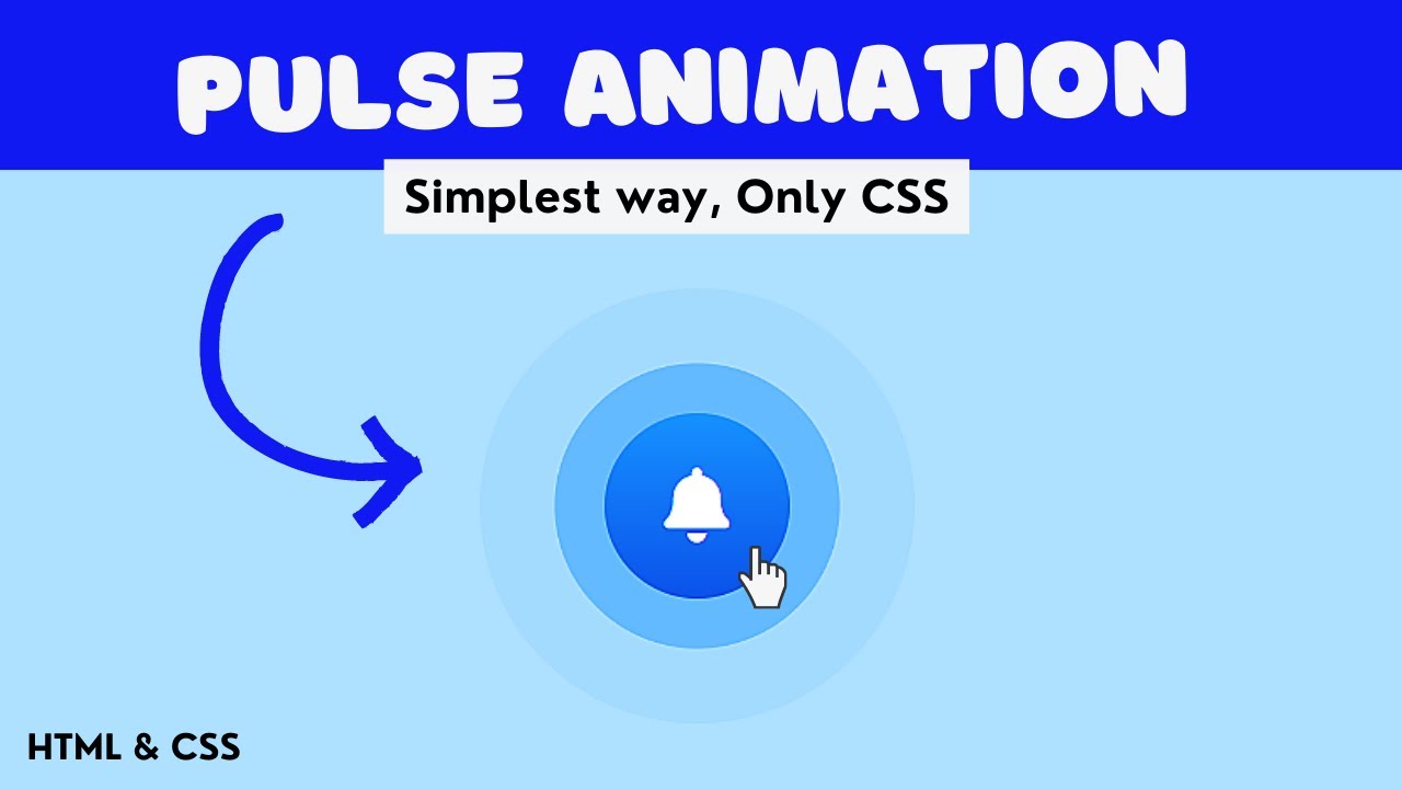 Simple Pulse Animation CSS | Pulse Effect CSS | FrontendDUDE