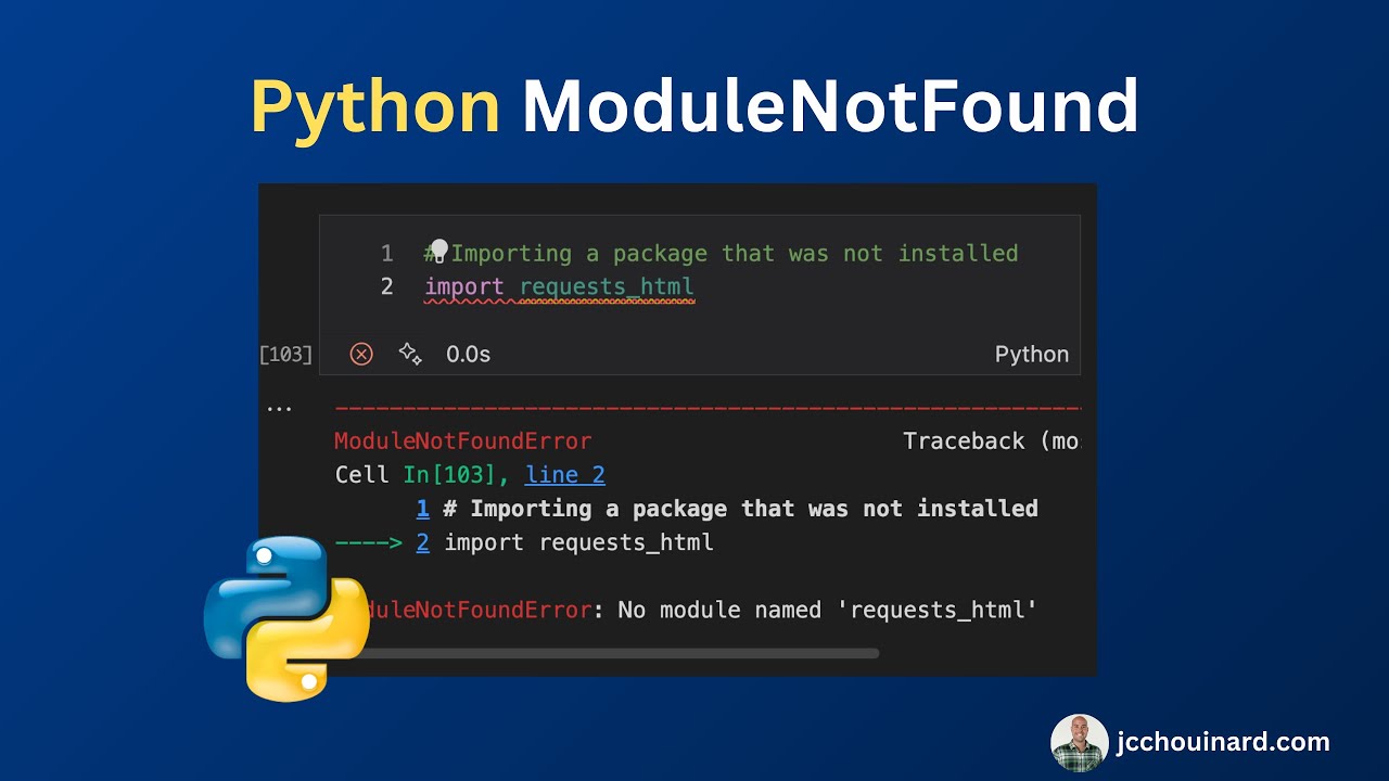 ModuleNotFoundError in Python (debugging) #python #ModuleNotFoundError #shorts #coding #programming