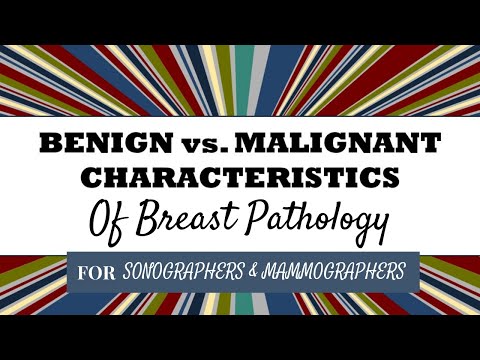 Benign vs Malignant Characteristics of Breast Pathology on Ultrasound