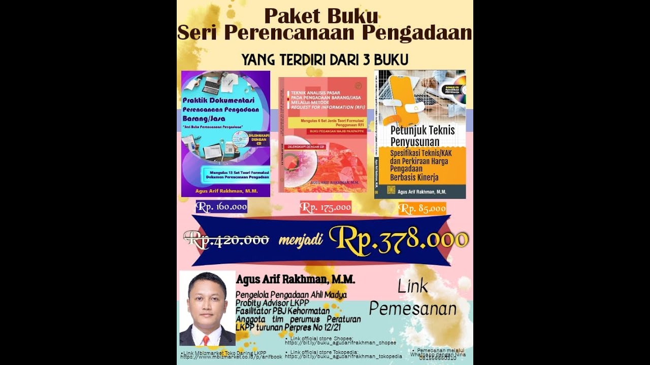 Paket Buku Seri Perencanaan Pengadaan Barang/Jasa (3 buku) lebih murah