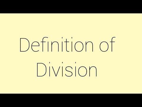 Definition of Division