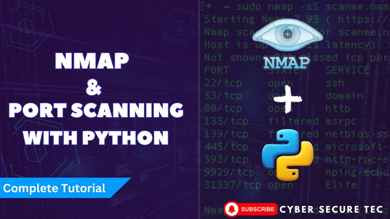 Introduction to Nmap Scanner & Module with Python code | Complete Tutorial