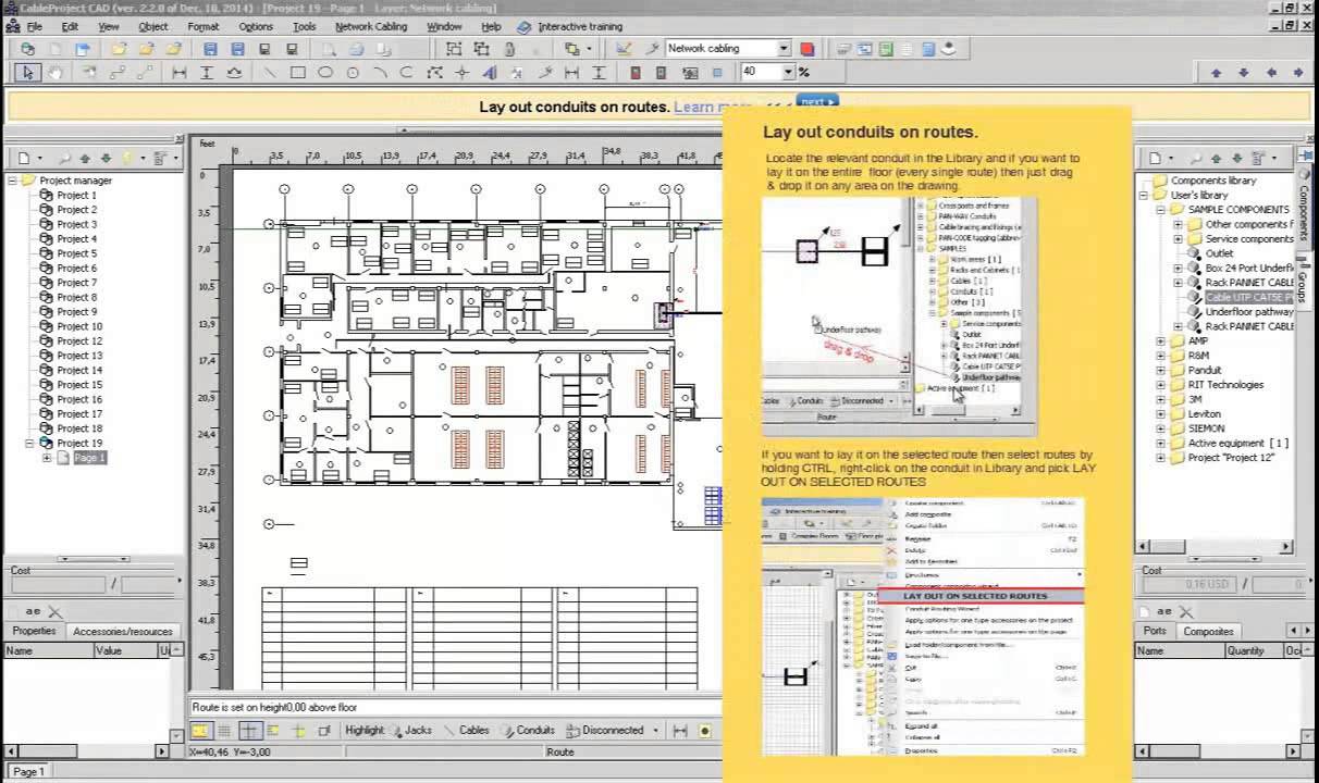 Structured cabling estimating