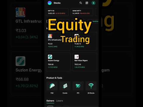 Equity trading strategy in groww application #trading #optiontrading