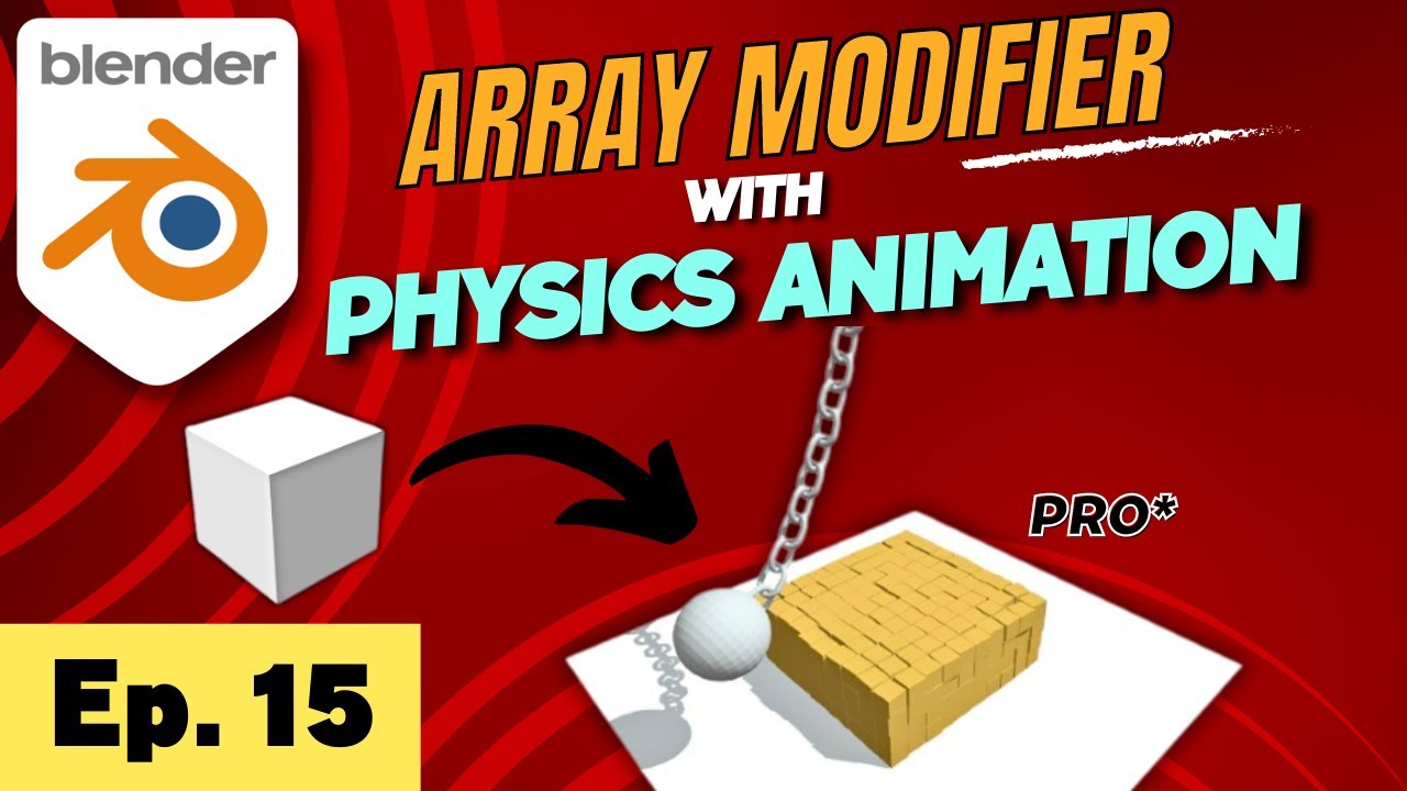 Blender Tutorial in Hindi Ep-15: Array Modifier with Physics Animation