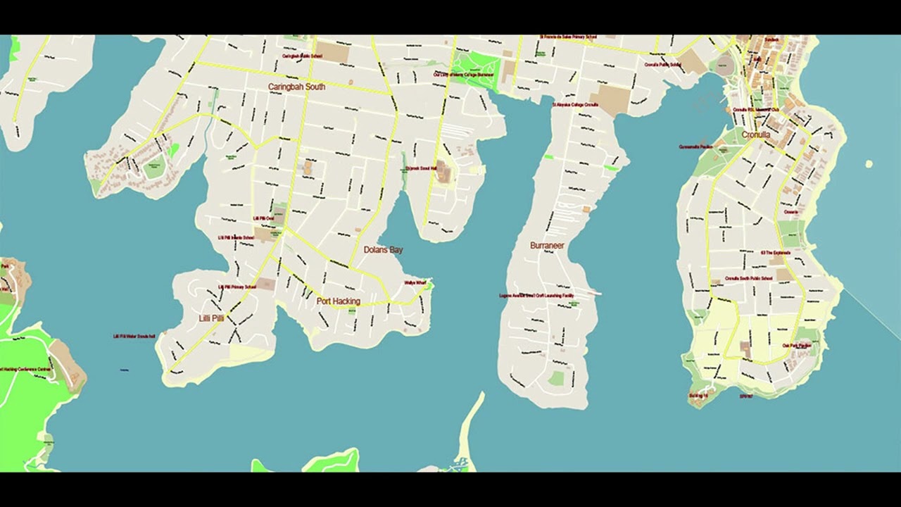 sydney vector map illustrator pdf