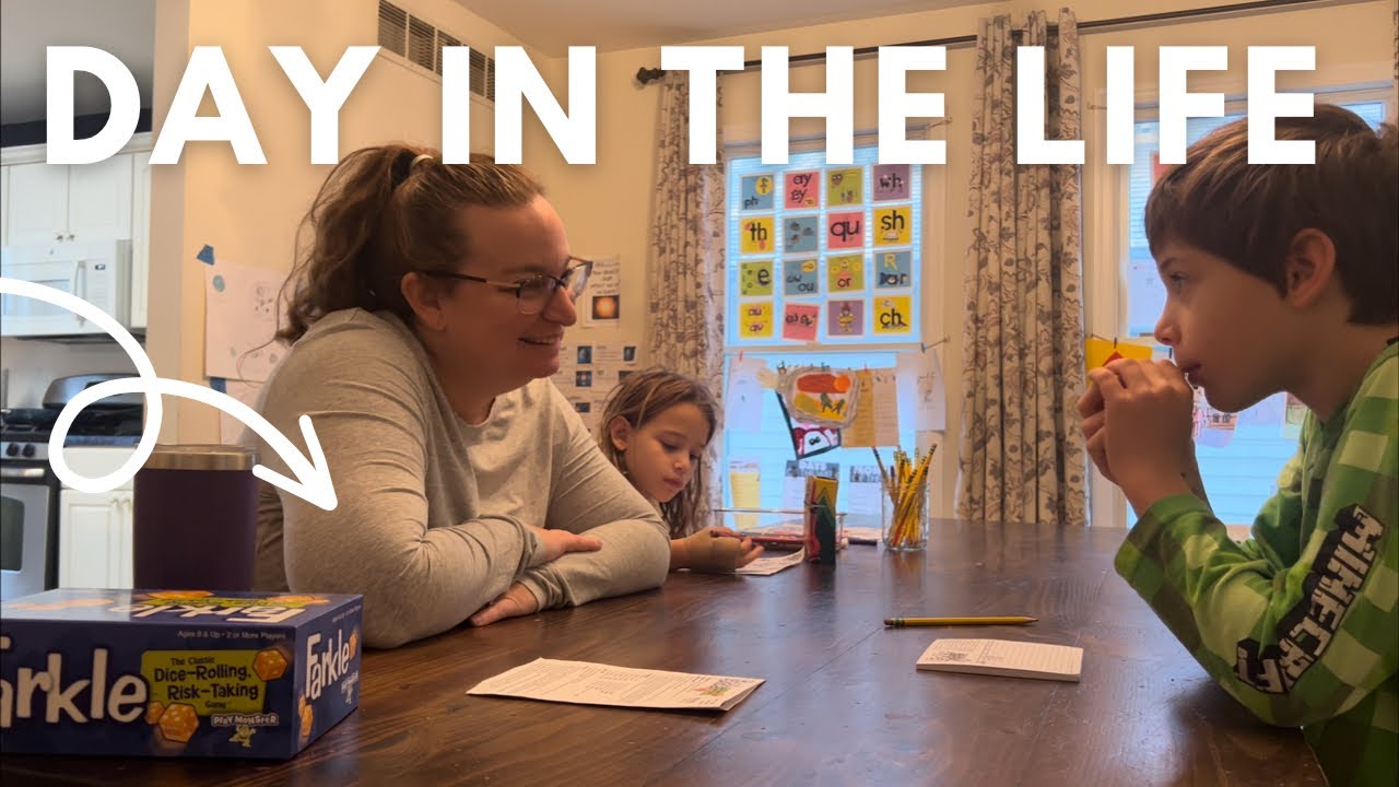 Day in the Life of Simple Living (breakfast, homeschool, organizing)