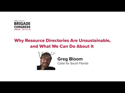 Why Resource Directories Are Unsustainable, and What We Can Do About It [Brigade Congress 2020]