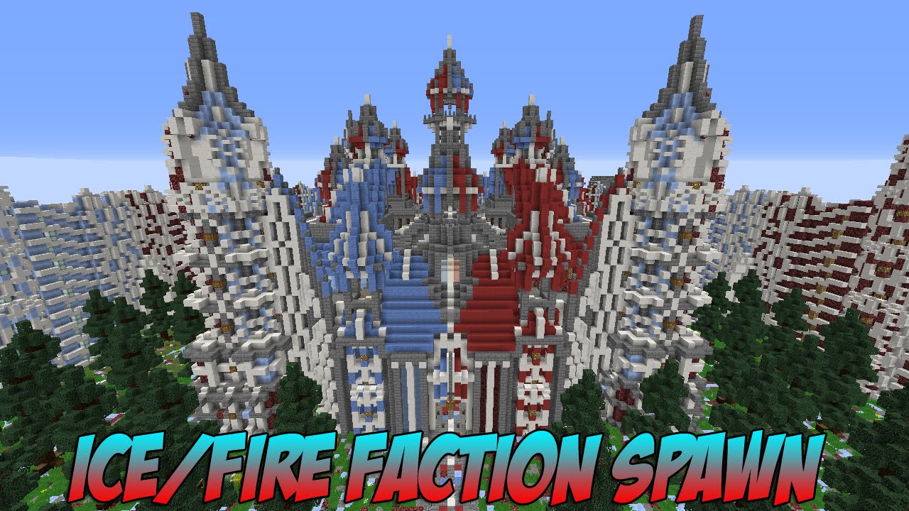 Minecraft - Ice/Fire Castle Themed Faction Spawn + Shop [1.7-1.12]