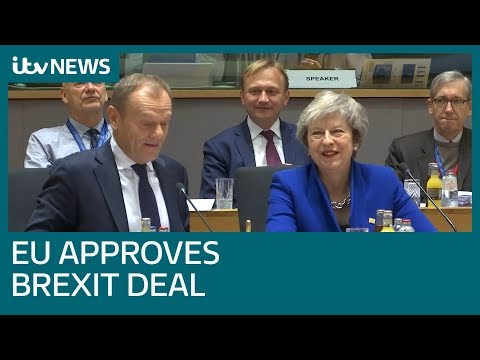 PM's fresh warning to MPs after EU leaders back her Brexit deal | ITV News