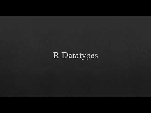 R Datatypes