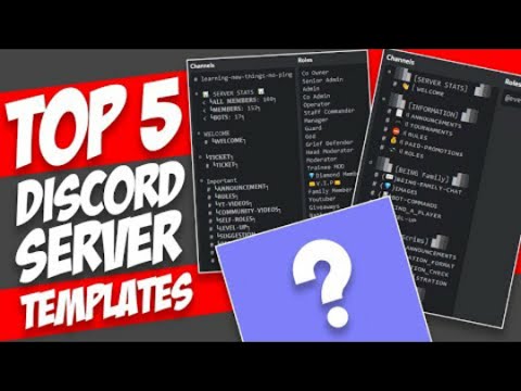 Top 3 Best Discord Server Templates Ø´Ø±Ø Ù„Ù„