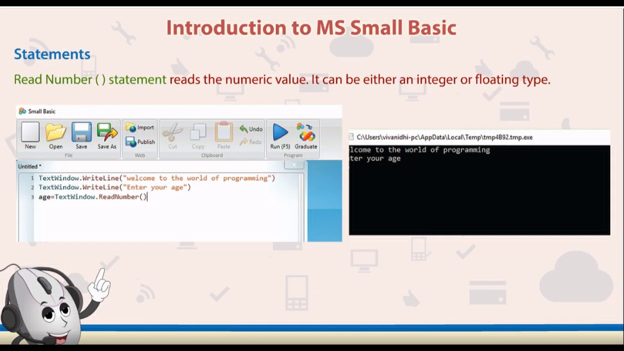 Class 6th More on Small Basic