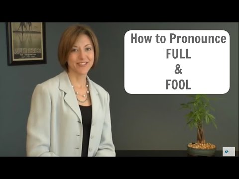 How to pronounce FOOL /u/ and FULL /ʊ/ - American English Pronunciation Lesson