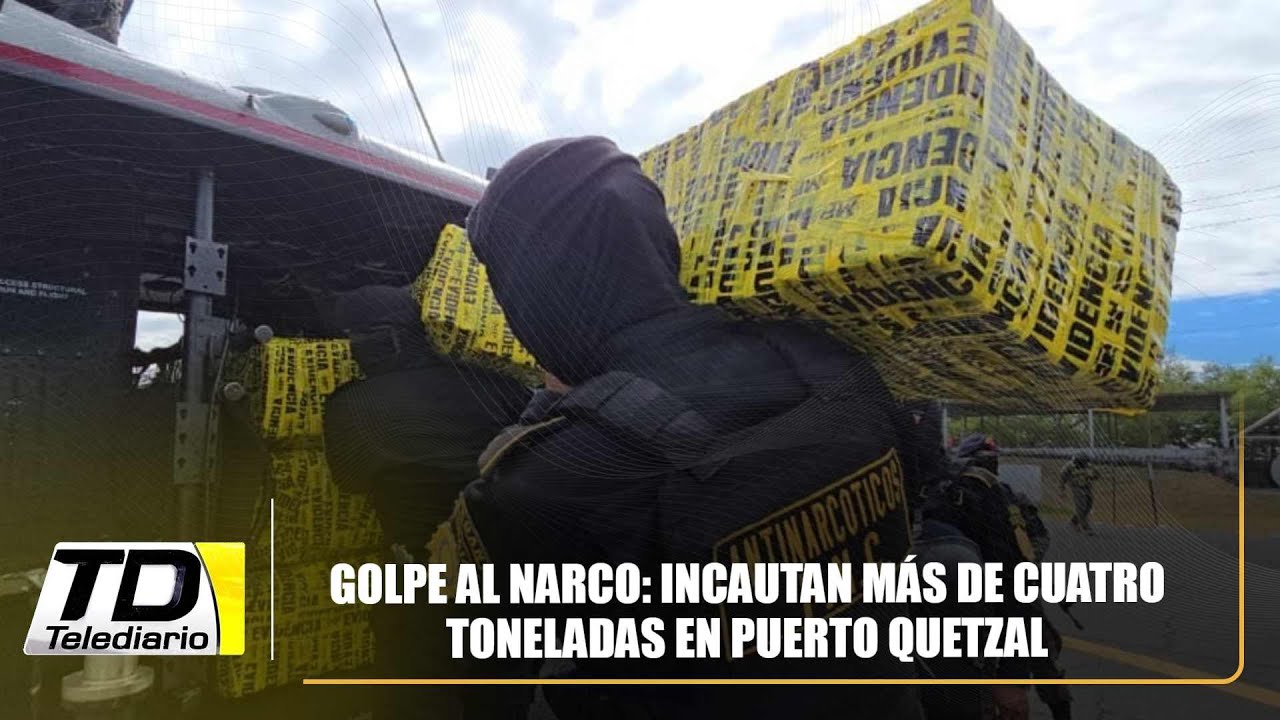 Golpe al narco: incautan más de cuatro toneladas en Puerto Quetzal