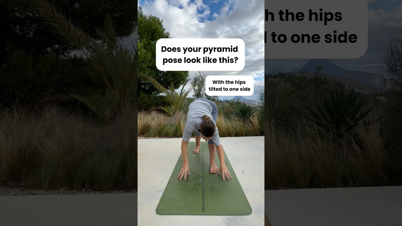 Try this for better stability in pyramid pose
