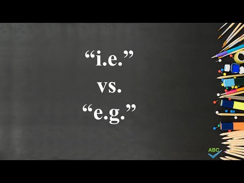 How to Use i.e. and e.g. Abbreviations