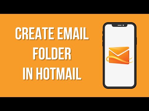 How To Create New Email Folder In Hotmail | Add New Email Folder In Hotmail Mail Box From Mobile App