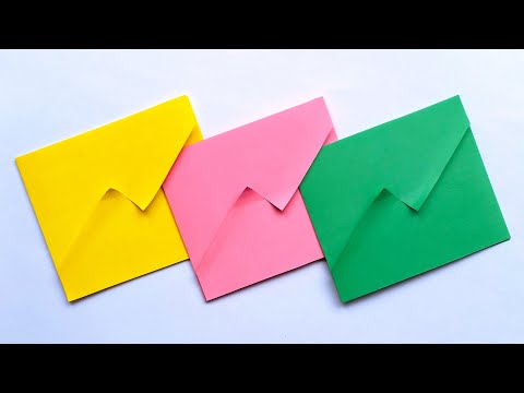 How To Make A Paper Mini Envelope | Envelope Without Glue And Tape ...