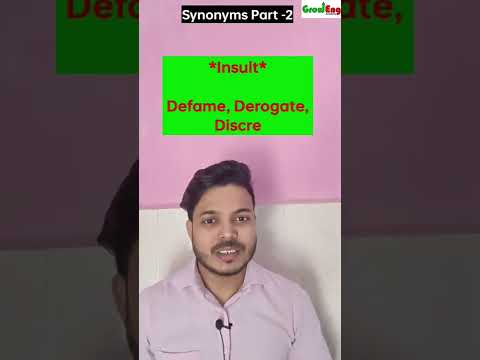 Synonyms for Insult | Vocabulary | GrowEng Academy