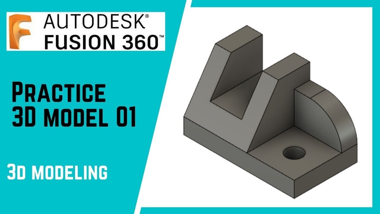 Fusion 360 tutorial for beginners | 3D model 01