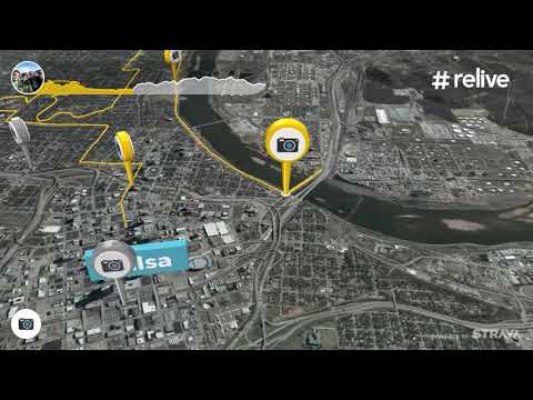 Route 66 Marathon + Center of the Universe - Course Map (Tulsa, OK) - Aleta