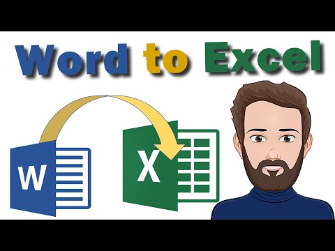 How to Import Word Lists into Excel