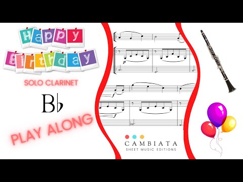 Happy Birthday - Solo Clarinet (Play Along)