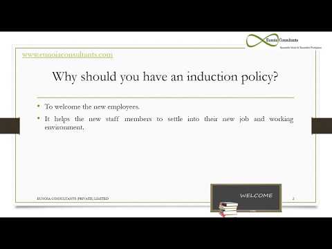 Induction Policy for the workplace – Eunoia Consultants