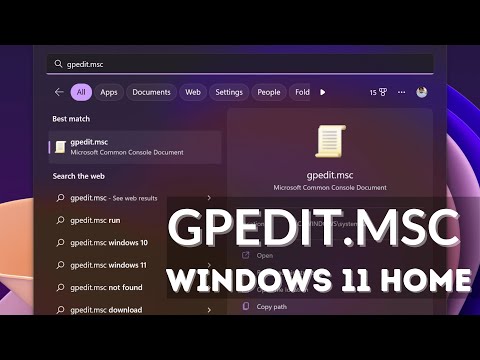 How to Enable Local Group Policy Editor in Windows 11 Home (gpedit.msc)
