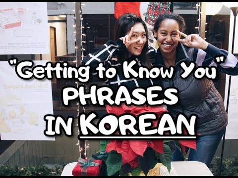 Getting-to-Know-You Phrases in KOREAN! | KoreaFever (HanNa)
