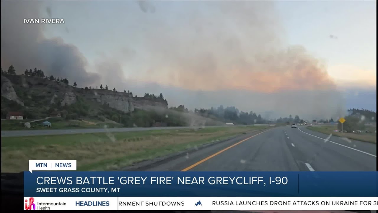 Fire reported at Greycliff along Interstate 90