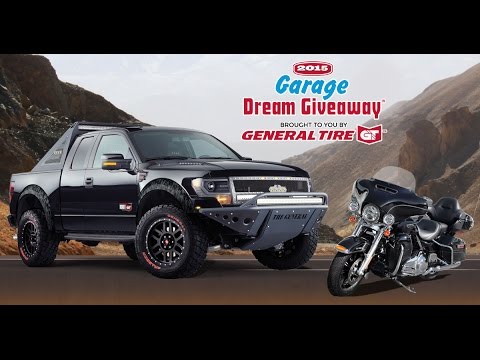 2015 Garage Dream Giveaway® Commercial: Win a Raptor, Harley, Trailer- more!