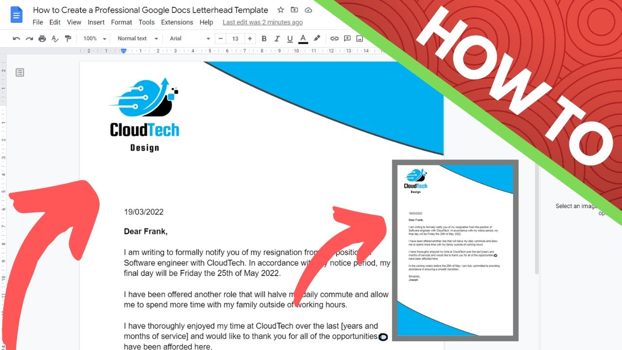 How to Create a Professional Google Docs Letterhead Template (Aesthetic)