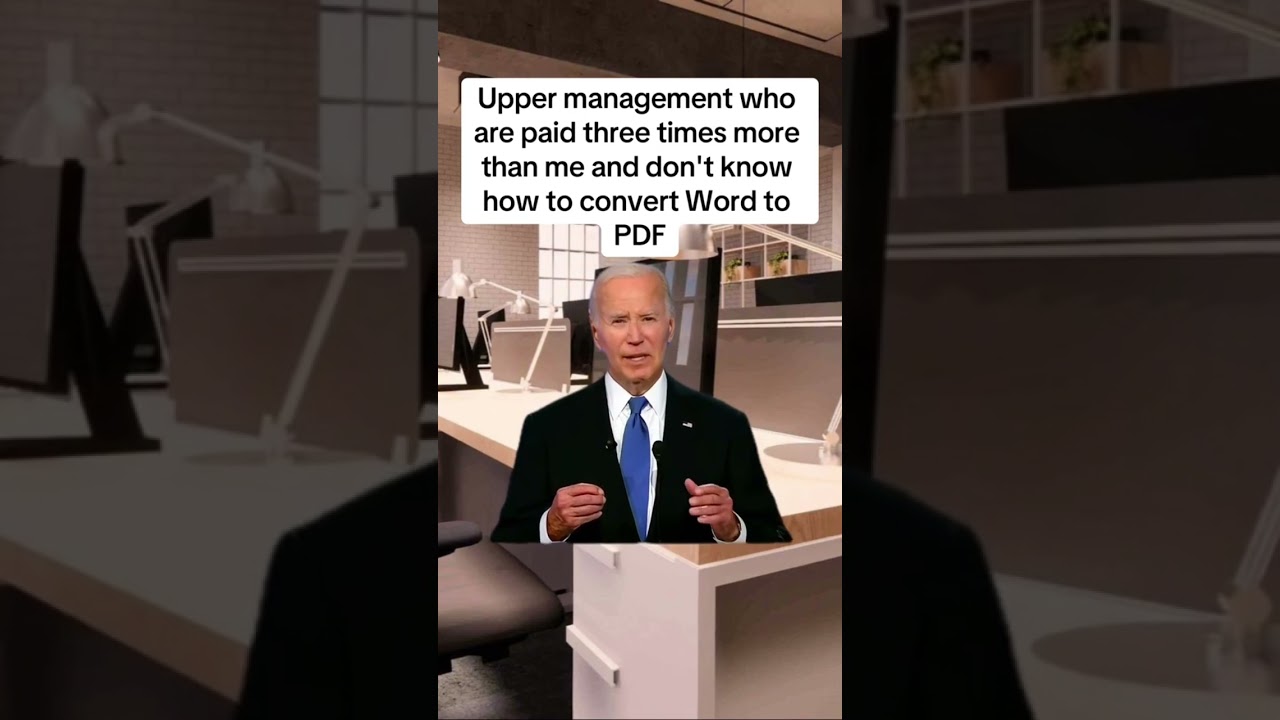 Word to PDF #shorts #memes #officememes #corporate