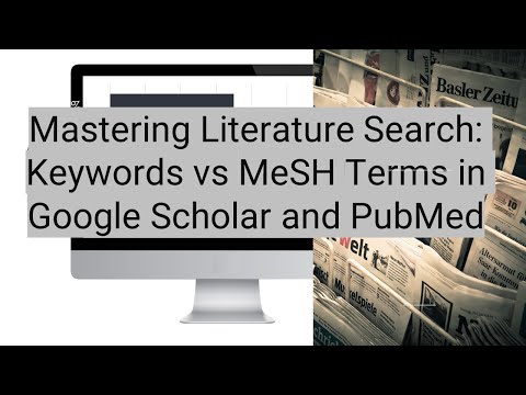 Mastering Literature Search: Keywords vs MeSH Terms in Google Scholar and PubMed