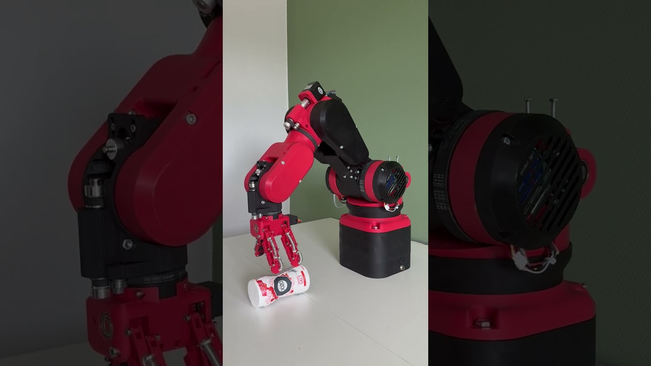 MiKoBots 3D printed robot arm, 3 finger tool. #robot  #3dprinting #arduino #kickstarter #robotics