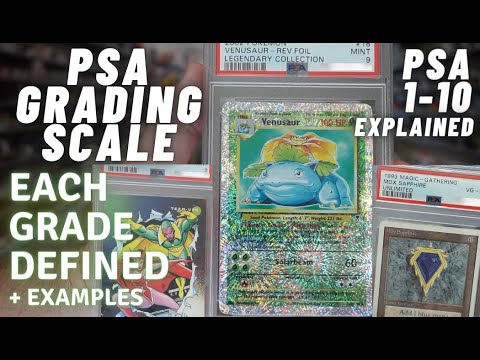 PSA 1-10 Grading Scale Explained! Defining Each Grade & Showing Real Example Cards!
